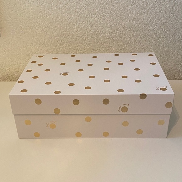 kate spade | Storage & Organization | Kate Spade New York Gold Polka ...